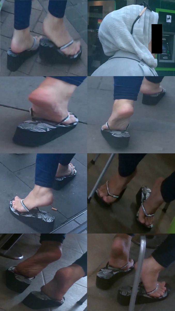 Arab Asian MILF Pale Toned Cute Feet Toes & Open Soles Exposure In ...