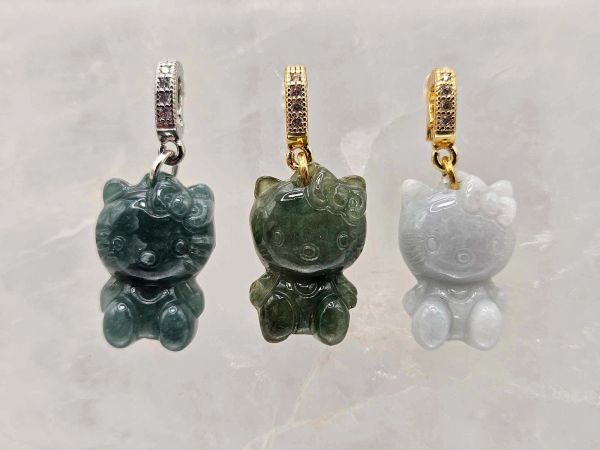 Jade Hello Kitty Pendant