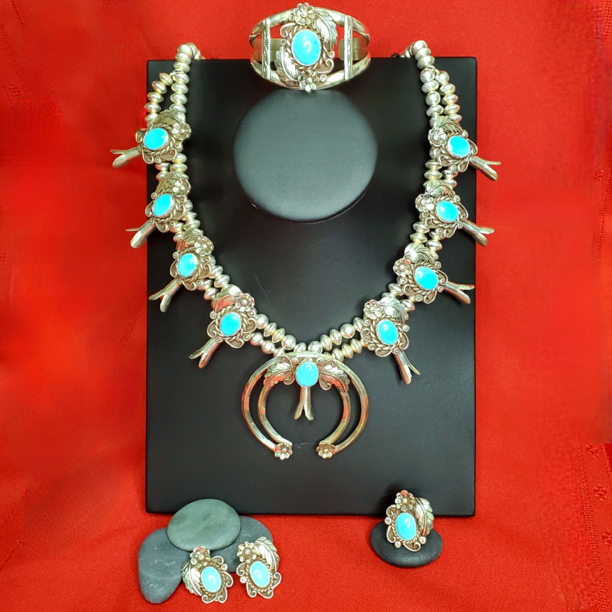 Dennis Ramone Squash Blossom Matching Set