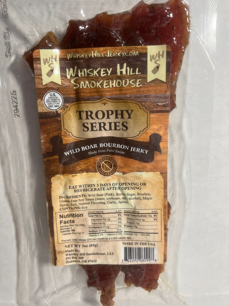 Trophy Series Wild Boar Bourbon Jerky