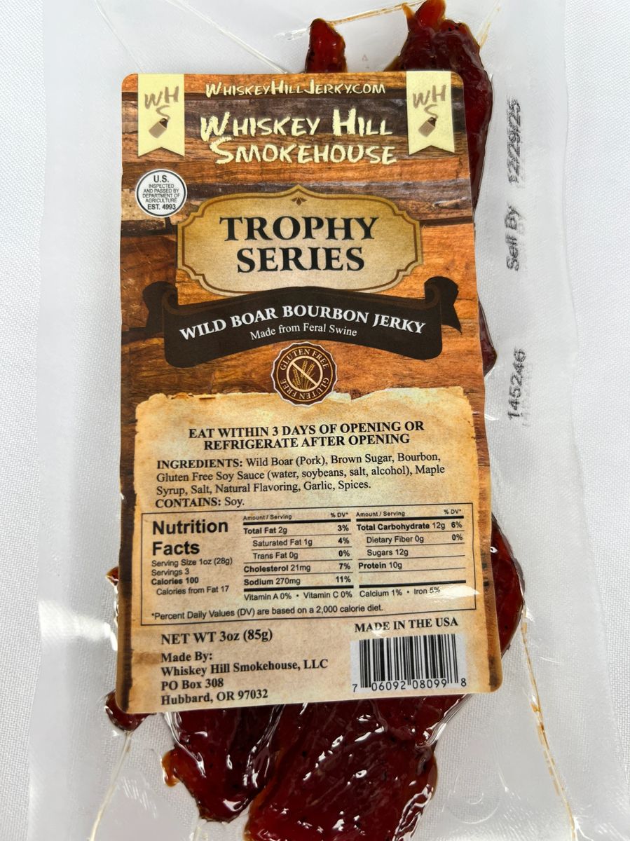 Trophy Series Wild Boar Bourbon Jerky