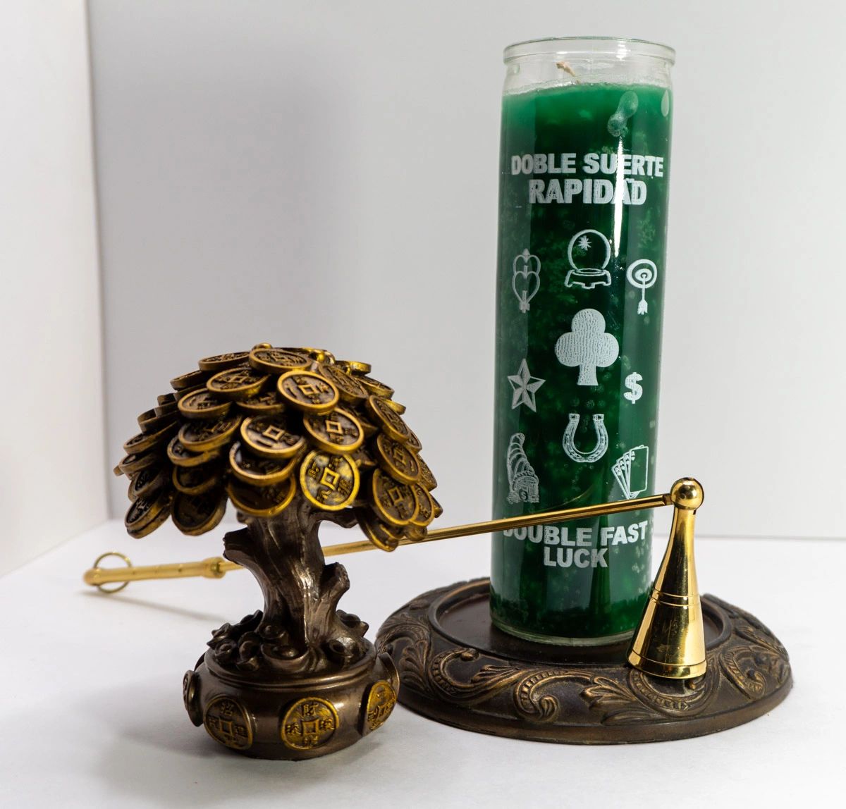 Double Fast Luck - 7 Day Ritual & Spiritual Candle - Green