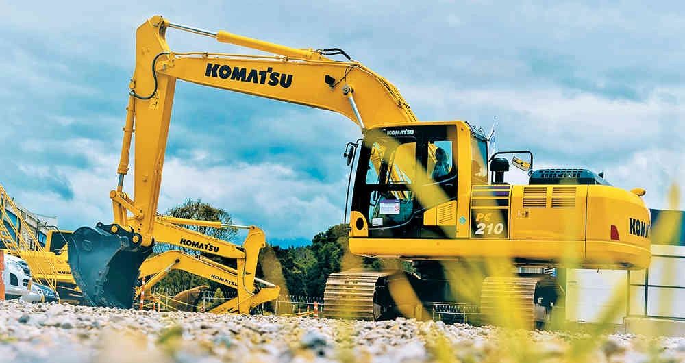 Komatsu obtuvo un crecimiento del 40% en sector construcción