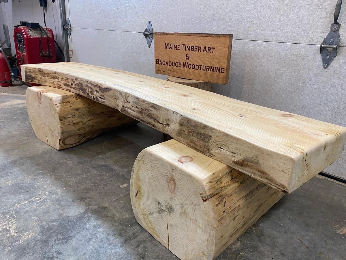Custom Log Bench, starting price