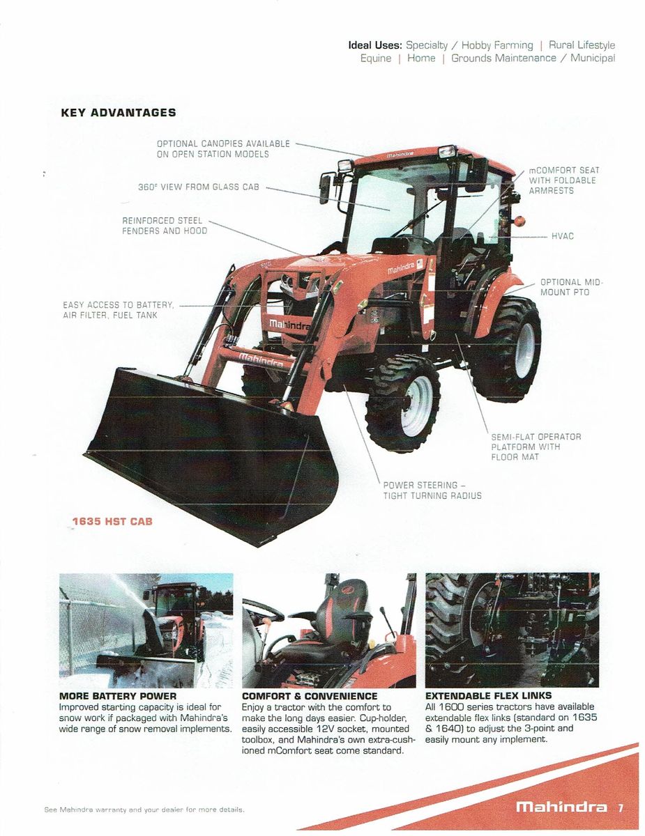 Mahindra 1635 HST Cab w/Loader