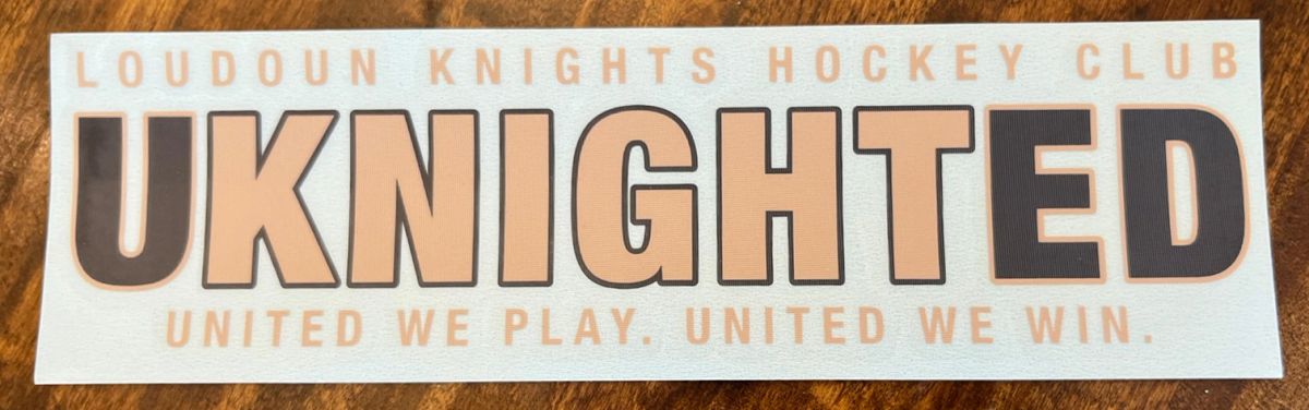 Loudoun Knights UKNIGHTED Car Sticker
