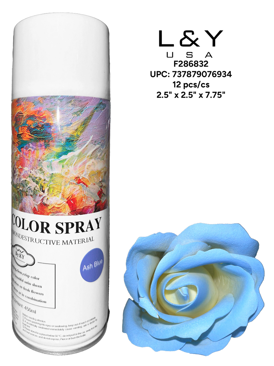 F286832 - Ash Blue Flower Spray (6 pcs)
