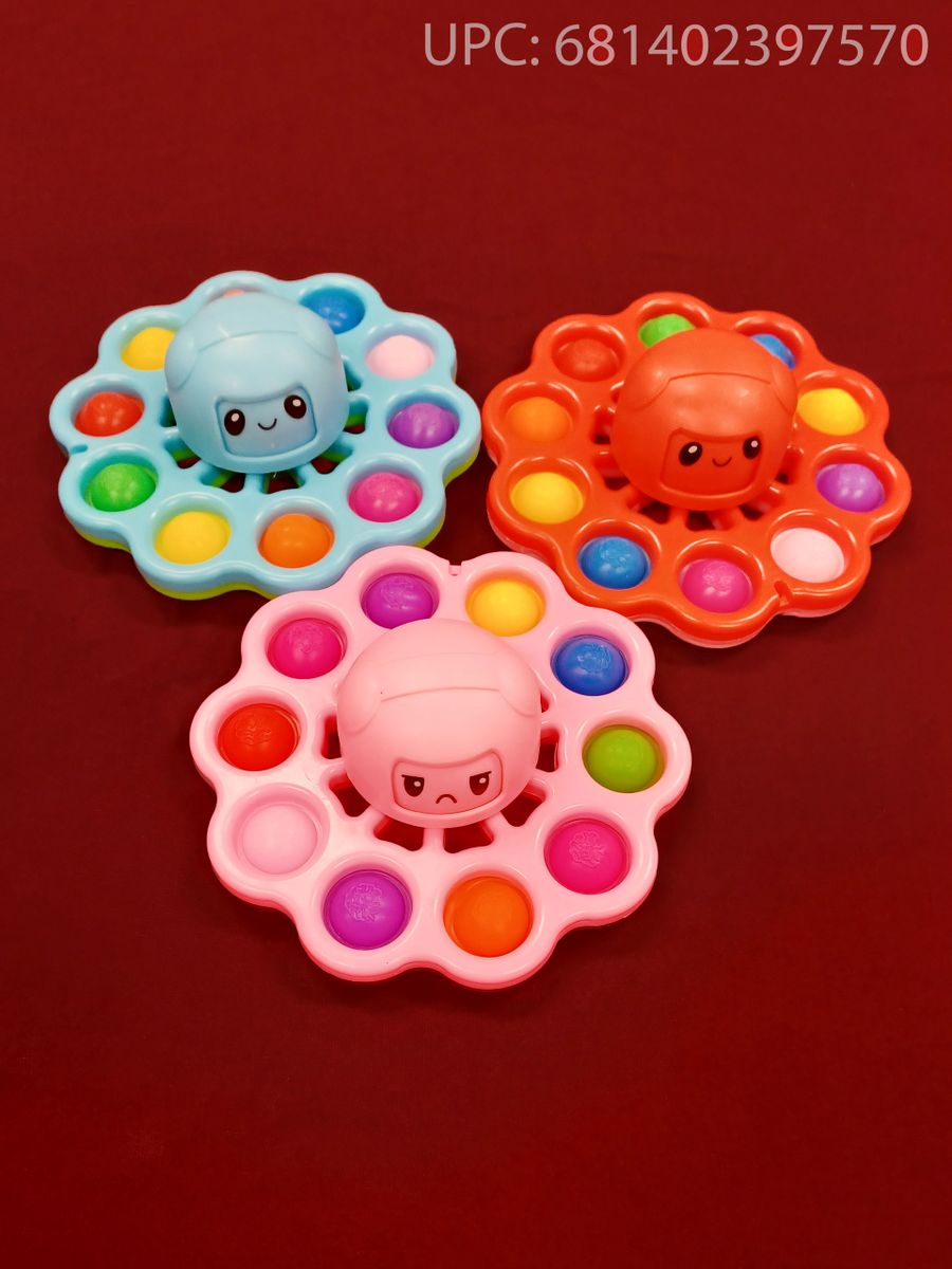 T641347 - Medium Octopus Spinning Toy with Bubbles and Lights (Dozen ...