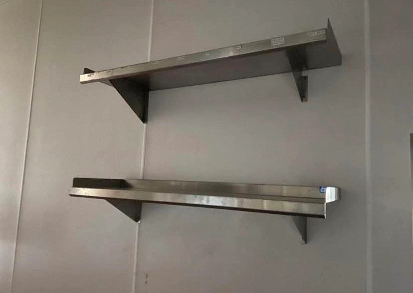 Stainless Steel Wall Mount Shelving