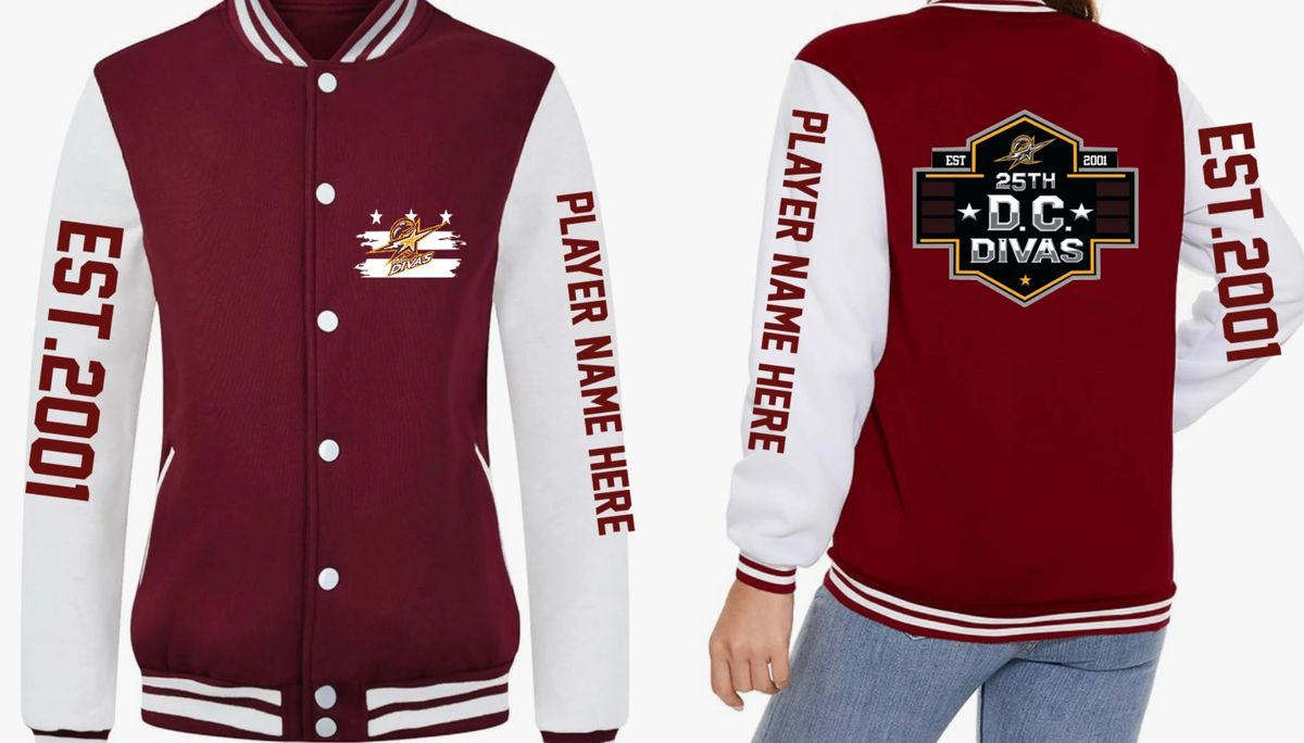 DC DIVAS LETTERMAN JACKET