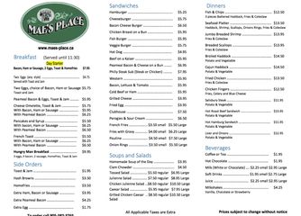Homecooked Breakfast Lunch Dinner - Maes Place | Maes Place