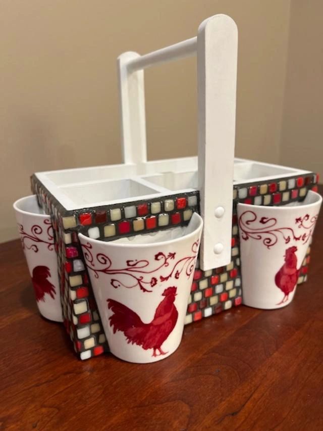 Red Rooster Tool Caddy. $30. Cathy Simms.