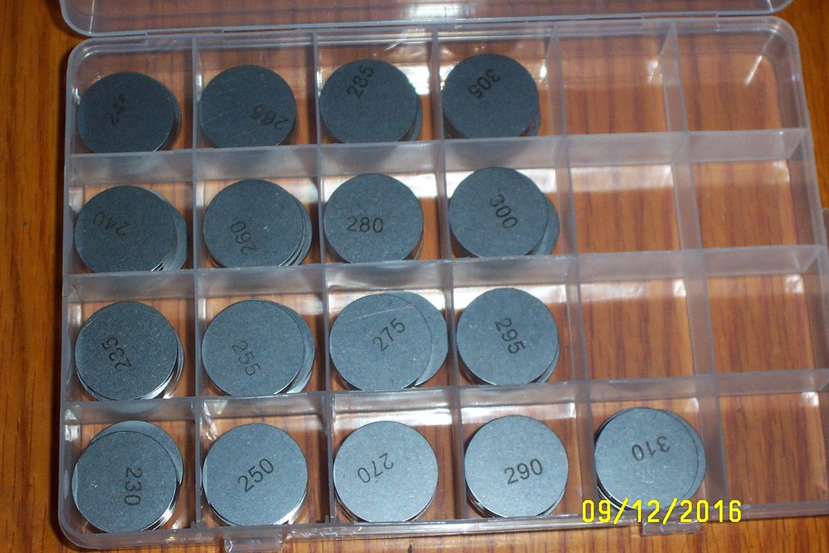25mm Valve Shim Shims Master SUPER Shop Kit (85 shims)