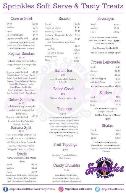 Menu | Sprinkles