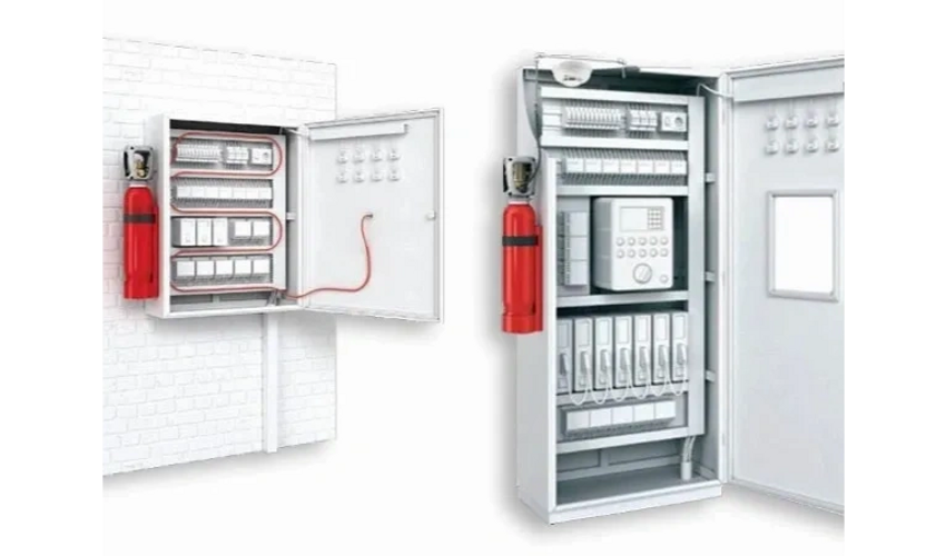 Why use Novec 1230 fire suppression system in electrical panels,