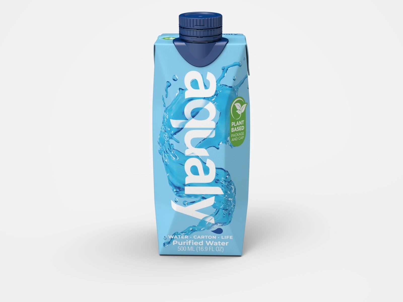Aqualy - Sustainable Water, Agua en Carton, Agua Premium