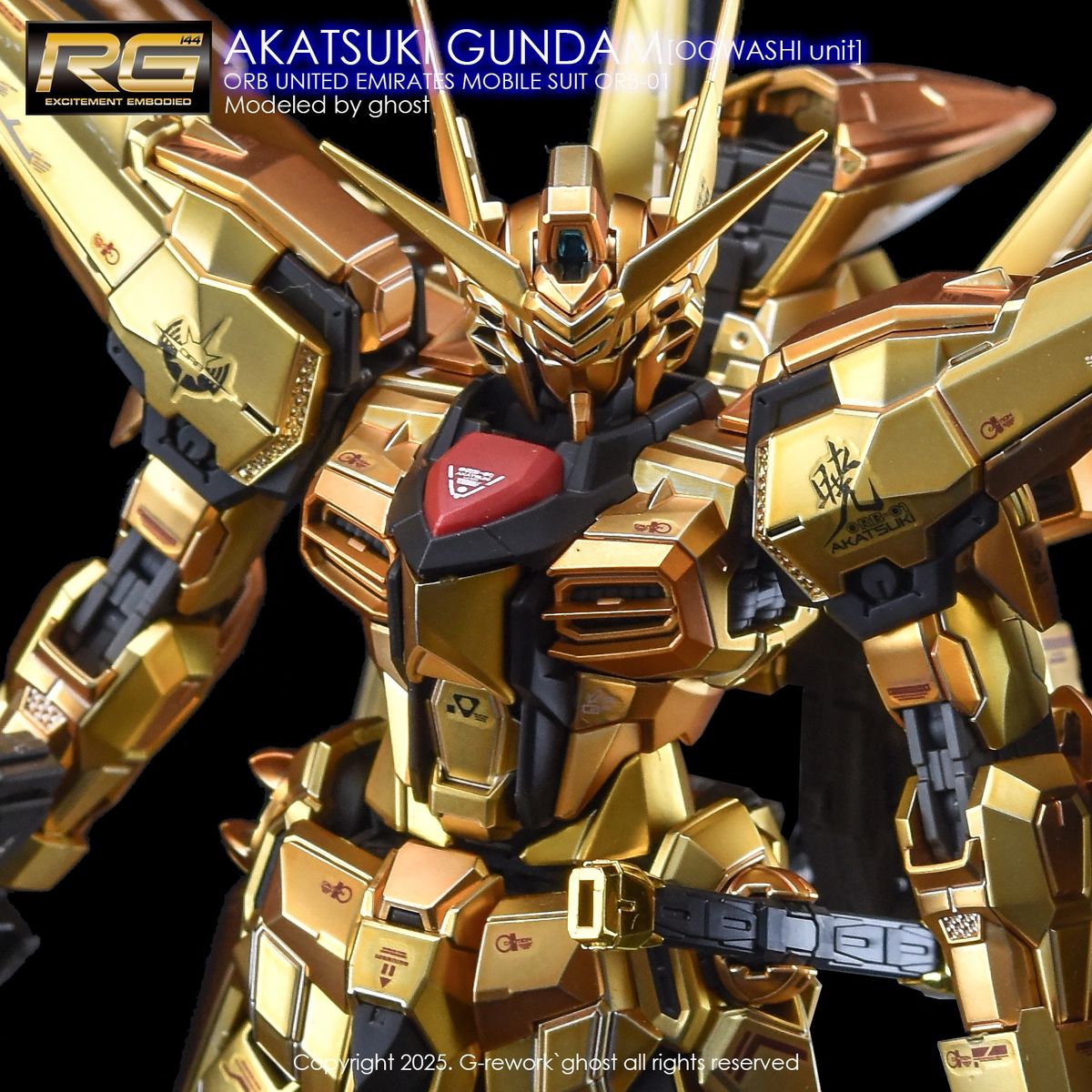 G-REWORK [RG] AKATSUKI GUNDAM [OOWASHI UNIT] Water Slide Decal