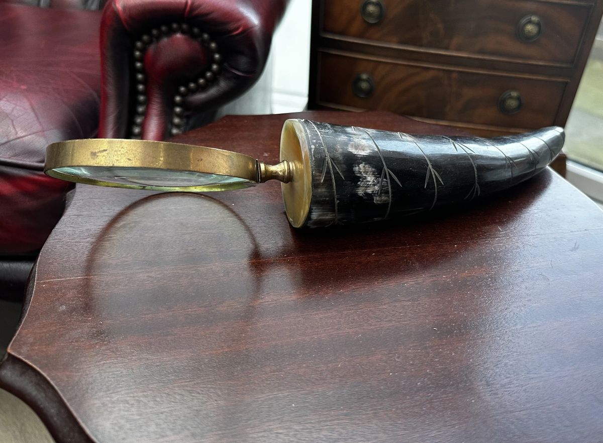 Horn Handled Magnifying Glass