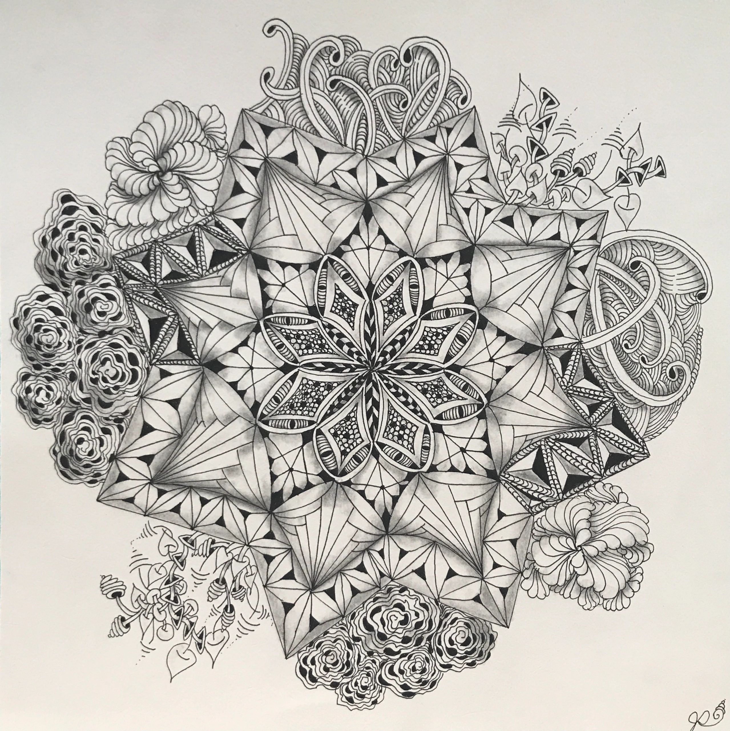 Rejuventangle - Zentangle - Zoom