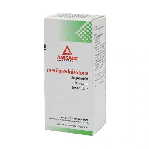 METILPREDNISOLONA INY. 40 MG./1 ML. CAJA C/1 AMP. C/2 ML.