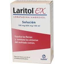 LARITOL EX SOL. GOTAS 100/600 MG. FCO. C/30 ML.