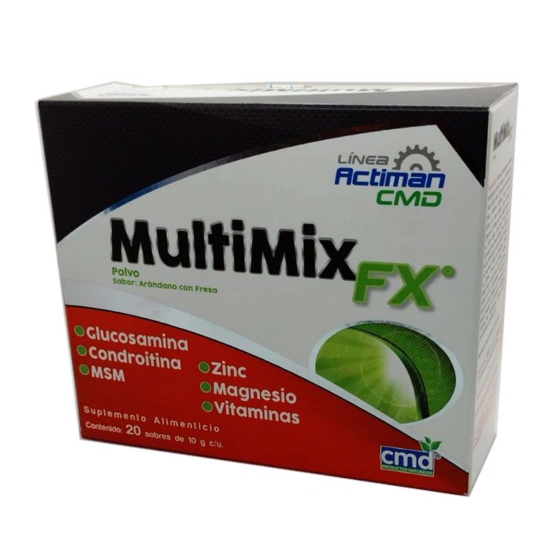 MULTIMIX FX PVO. CAJA C/20 SOBRES DE 10 G. C/U SABOR ARANDANO/FRESA