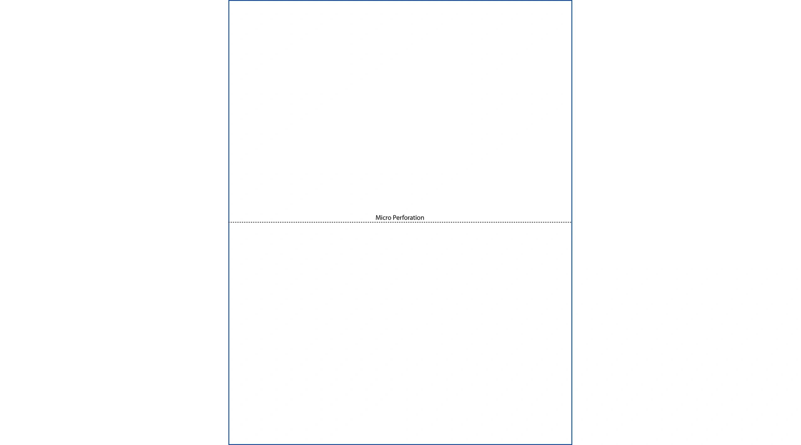 Micro Perforated Blank Weighmaster Certificate