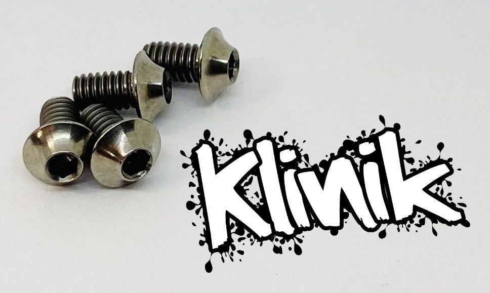 Klinik RC 2.5x4mm Titanium Shock Cap/Hinge Pin Screws (4) Schumacher, TLR