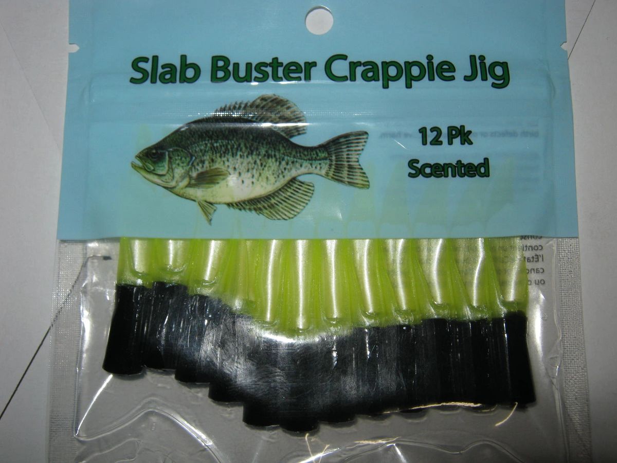 Slab Buster Crappie Jigs 2 inch black pearl ch