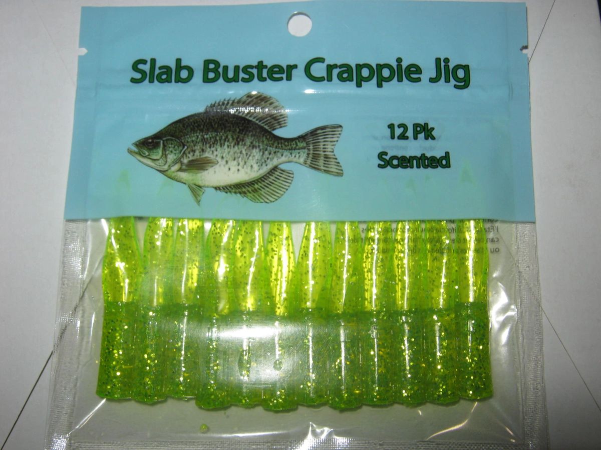 Slab Buster Crappie Jigs 2 inch chart silver