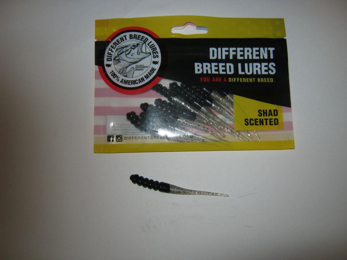 Different Breed 2 inch stinger tails black/silver