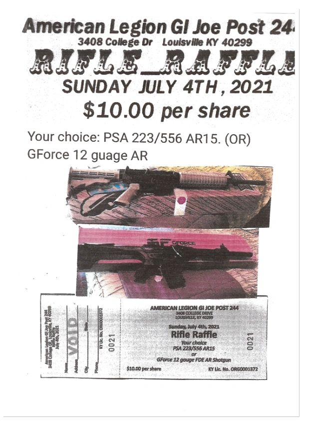 Rifle Raffle (Drawing July 4th)