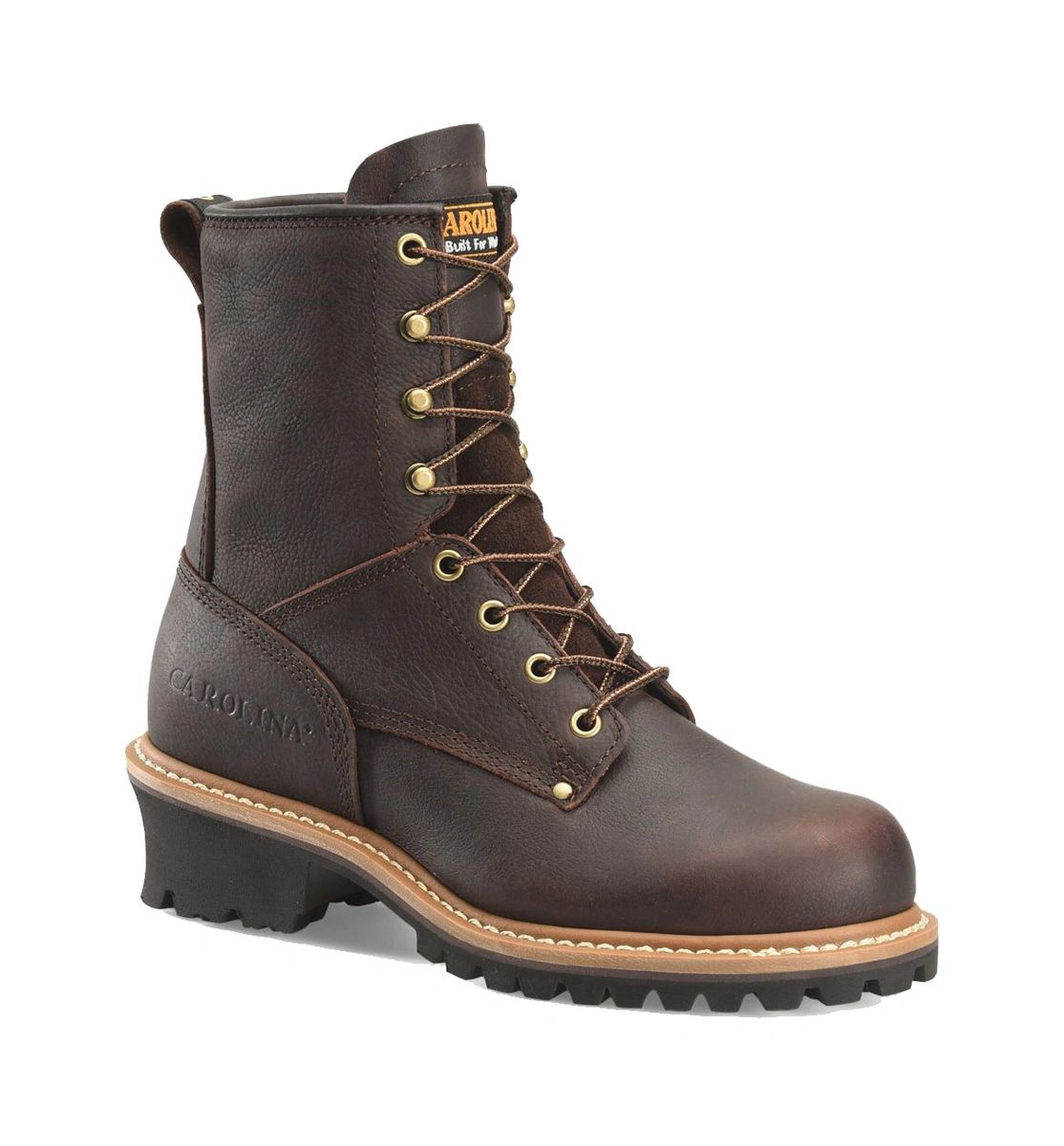 Carolina Women's 8" Basic Brown Logger Boot CA421 Elm