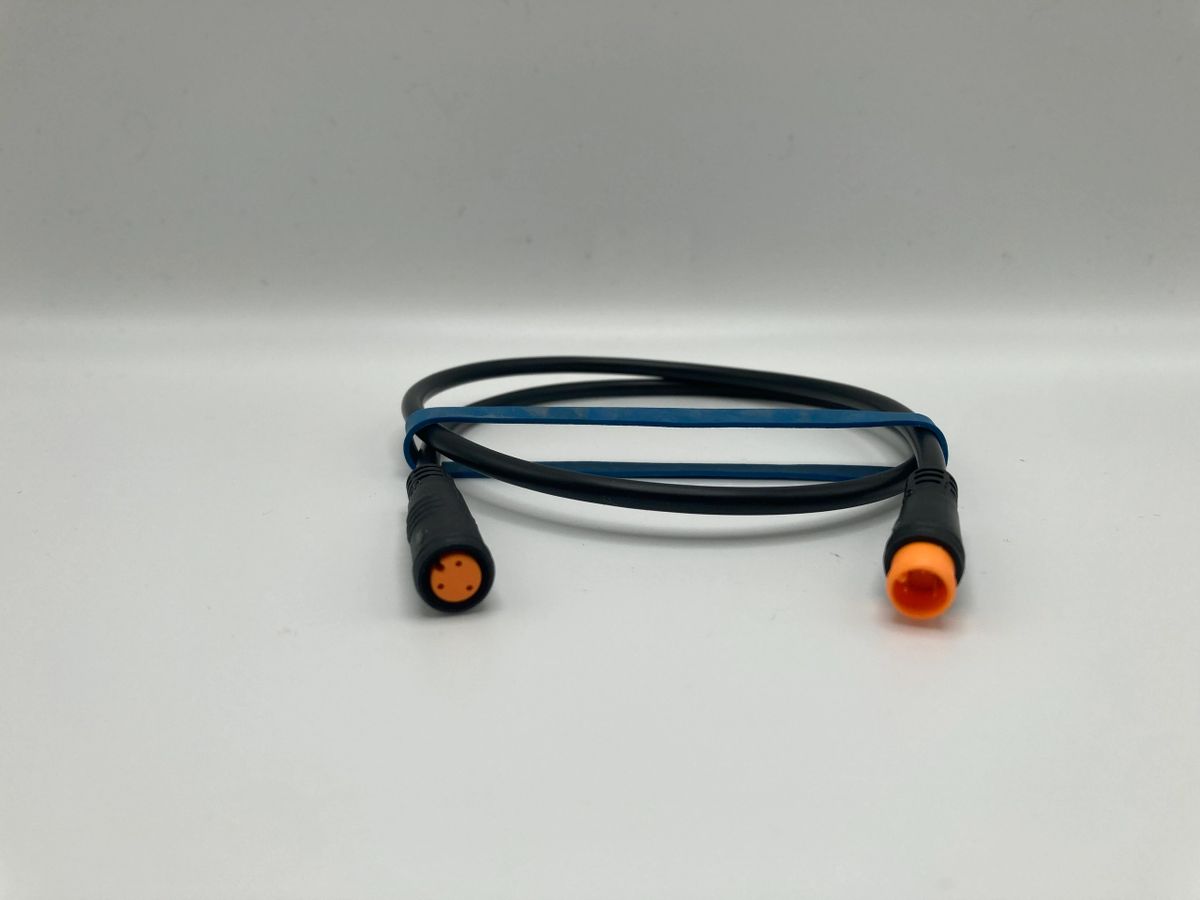 Three Pin Yellow Mini B (Julet) Male to Female Extension