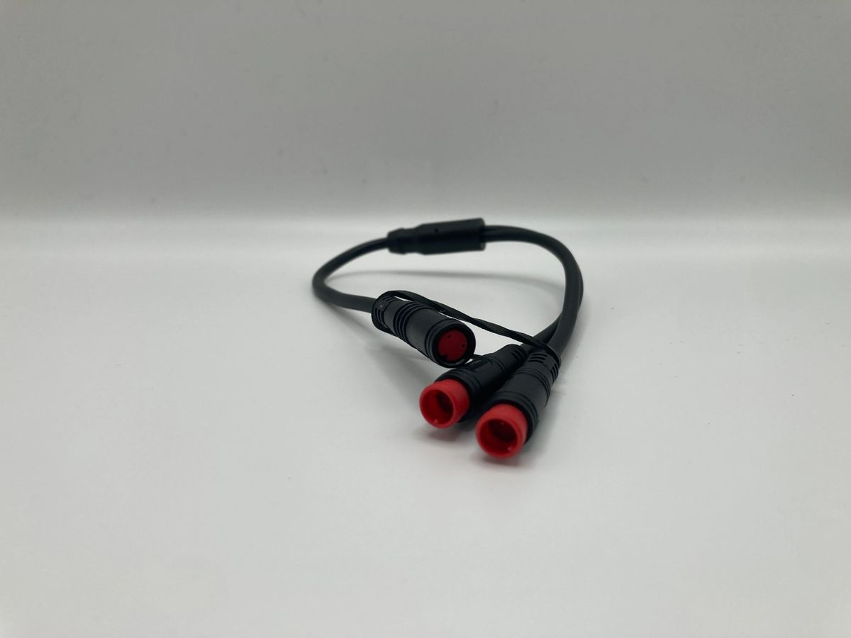 Two Pin Red Mini B (Julet) Female to Male Splitter