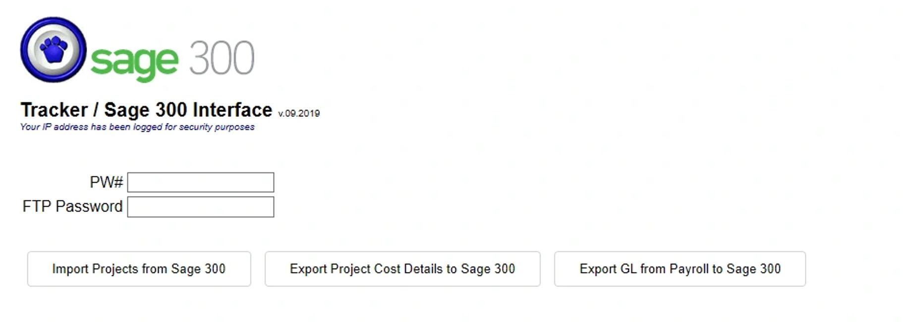 Sage 300 | Advanced Tracker Technologies
