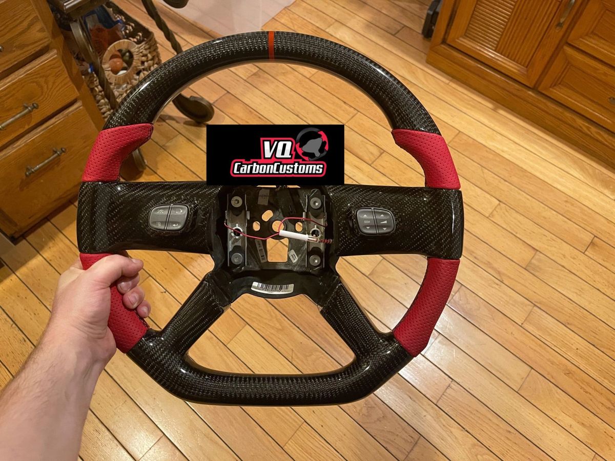 IN STOCK - chevrolet SSR - red leather - carbon fiber steering wheel