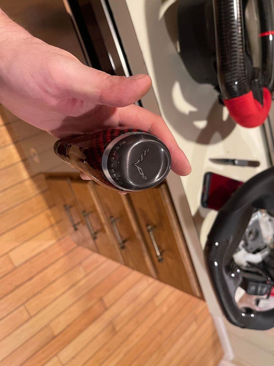 IN STOCK - c7 corvette automatic shifter knob shift knob - black/red ...