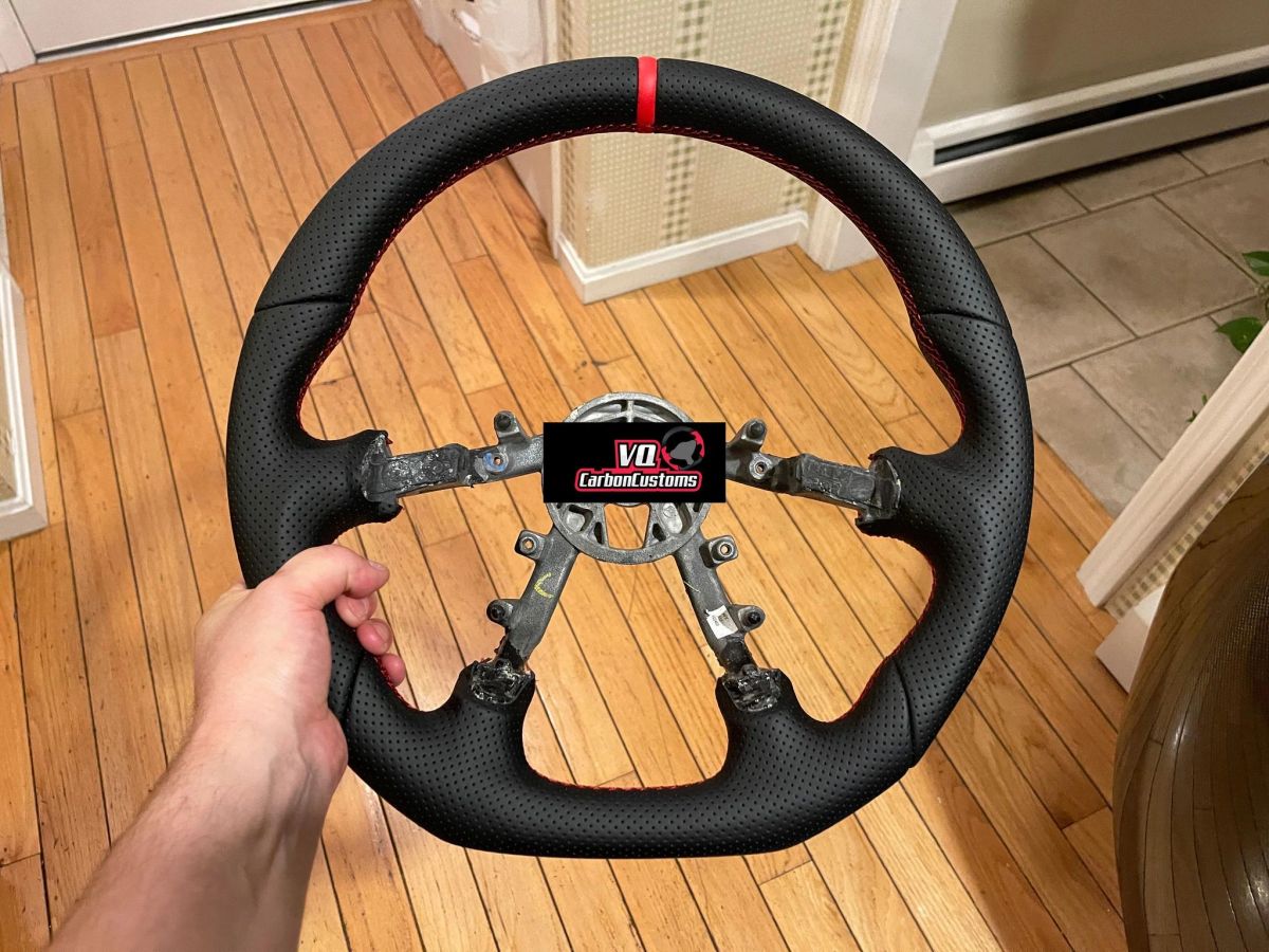 IN STOCK - c5 corvette - all black leather - carbon fiber steering wheel