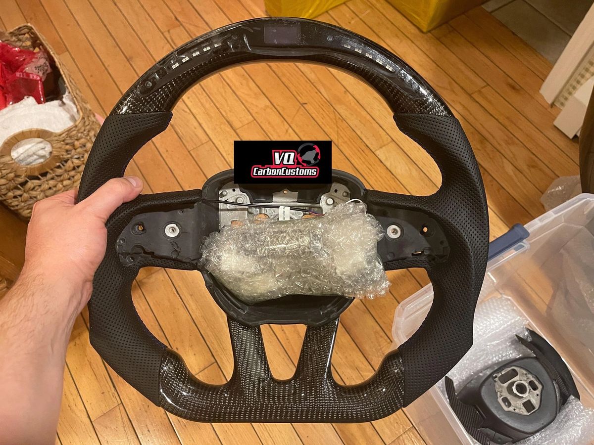 IN STOCK - 2015+ dodge - led rpm mph - black leather - carbon fiber ...