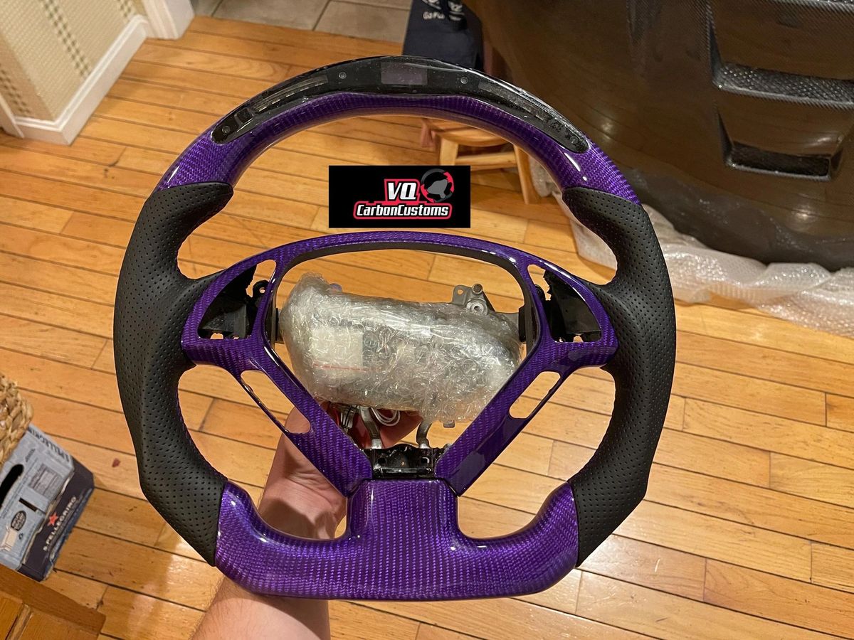 IN STOCK - 2008+ g37 - led rpm mph - black leather - purple carbon ...
