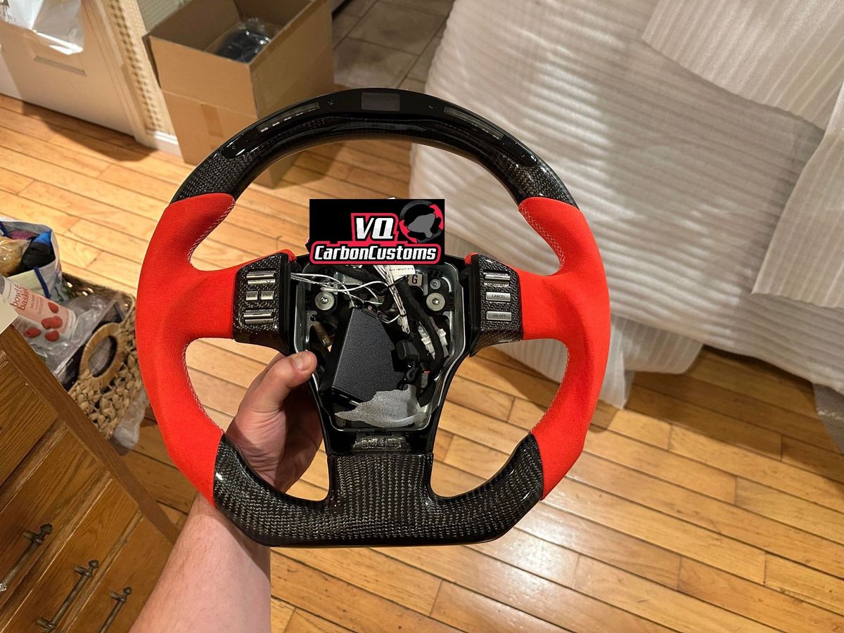 IN STOCK - 2003+ g35 - led rpm mph - red alcantara white stitch ...