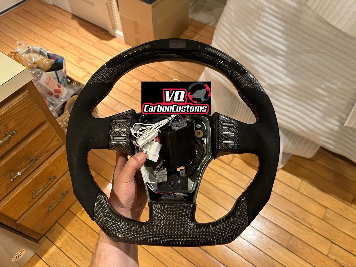 IN STOCK - 2003+ g35 - led rpm mph - black alcantara red stitch ...