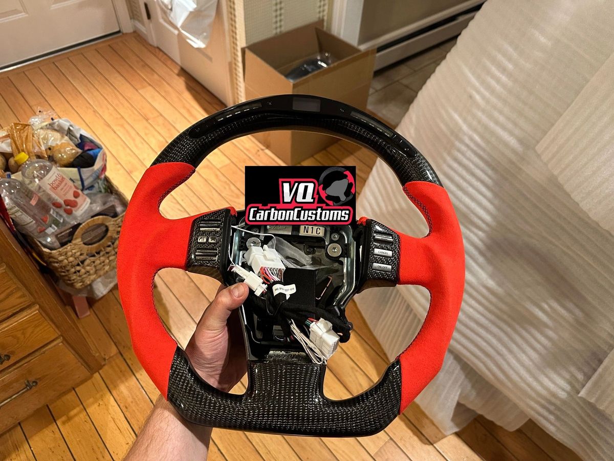 IN STOCK - 2003+ g35 - led rpm mph - red alcantara black stitch ...