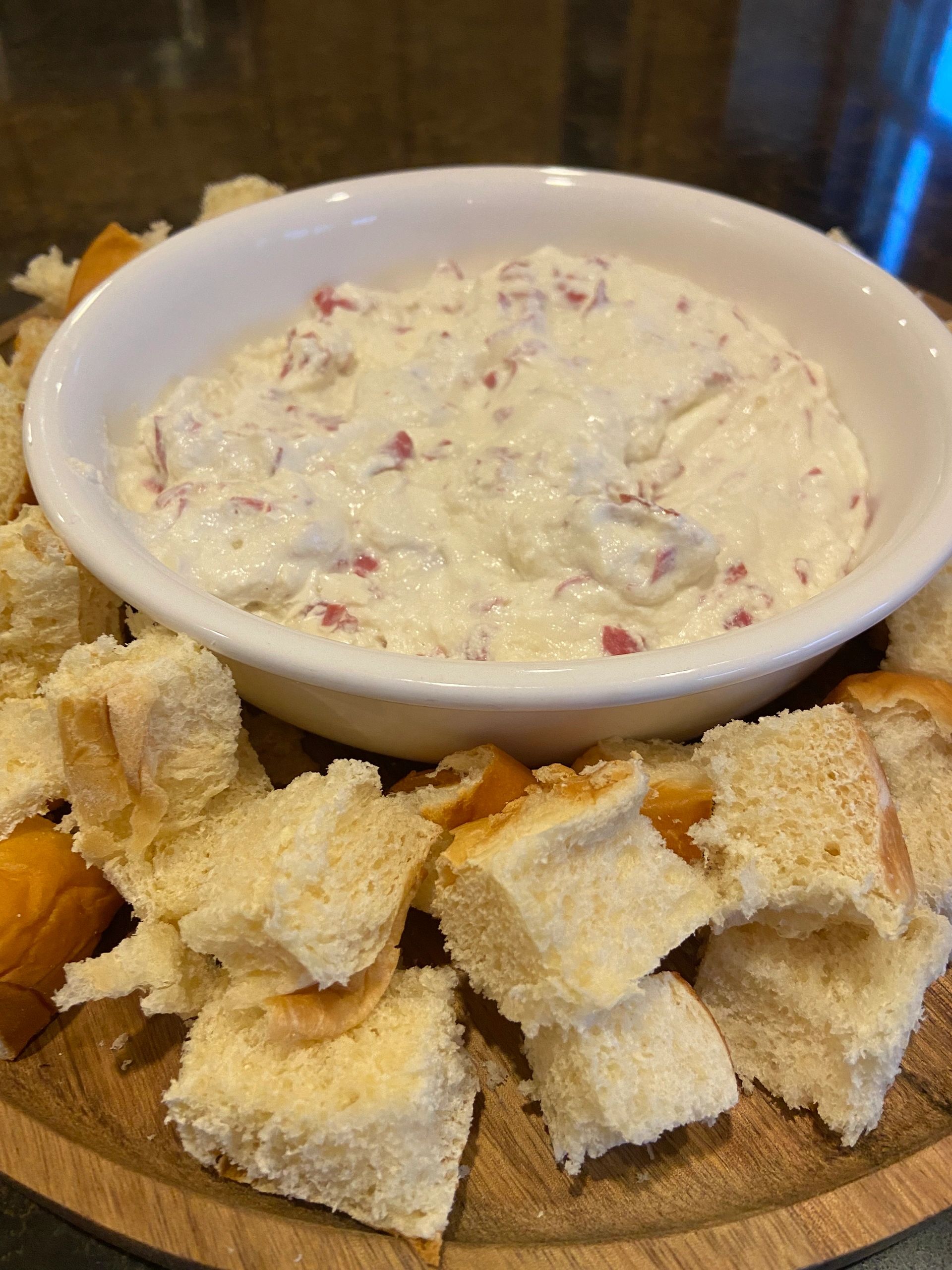 Hot and creamy chipped beef appetizer - perfect on a chilly day