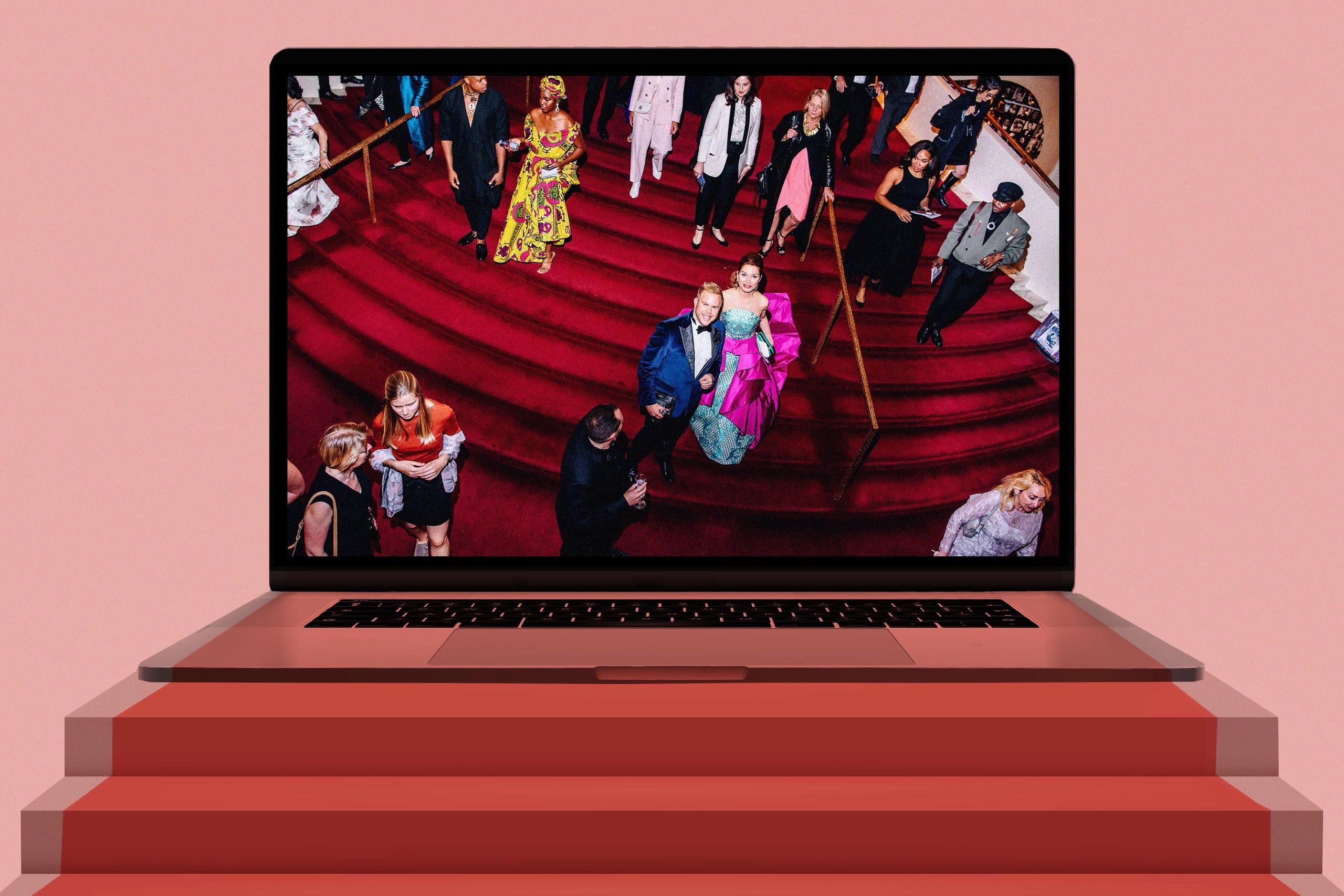 What does a studio for a virtual gala "look" like?