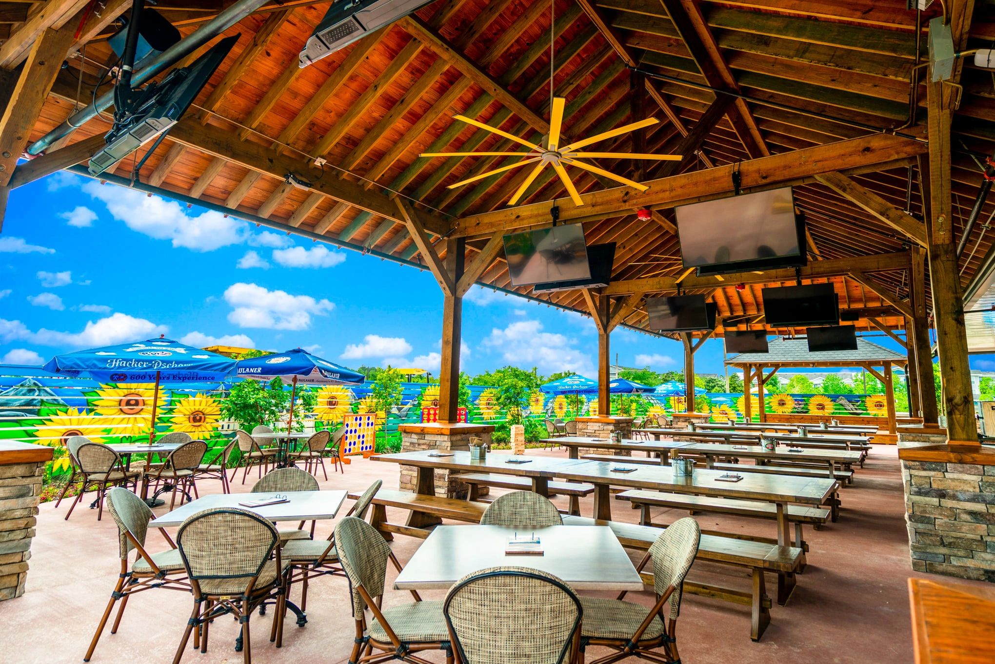 Enjoy a Taste of Germany at Our Biergarten Table