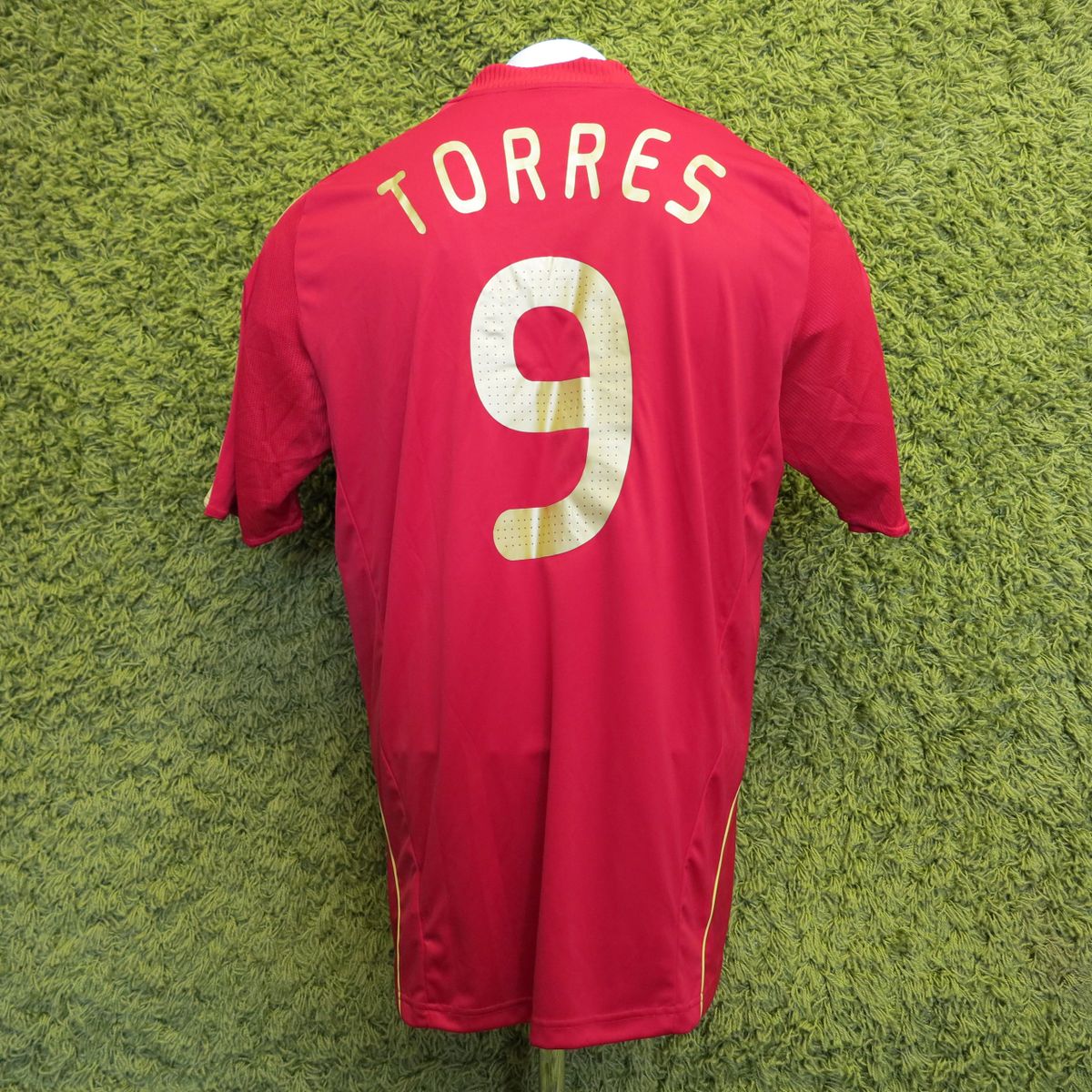 2007-2009 SPAIN HOME FOOTBALL SHIRT "TORRES 9" XL 9/10 MINT