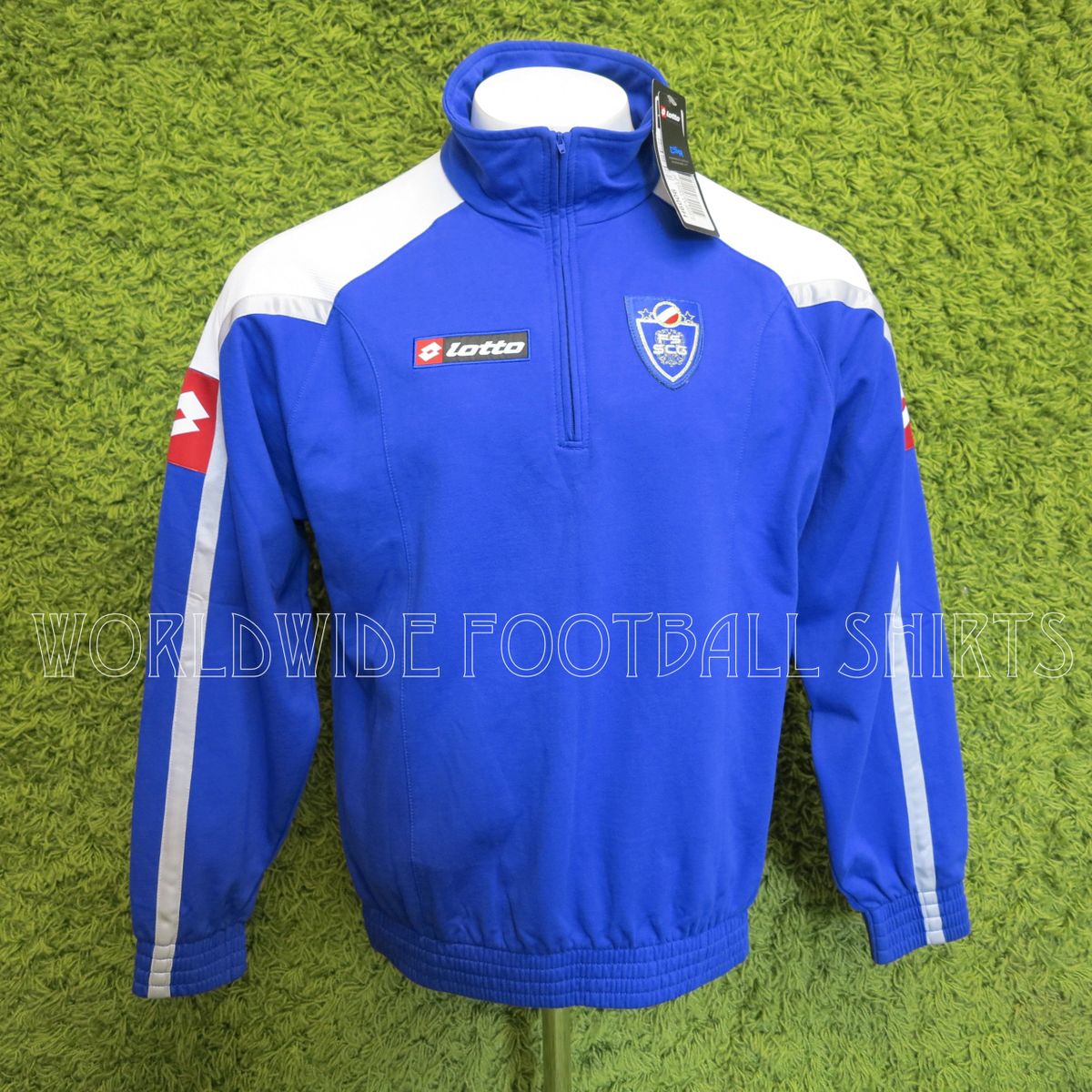 2006-2007 SERBIA & MONTENEGRO FOOTBALL 1/4 ZIP JACKET L 10/10 BRAND NEW