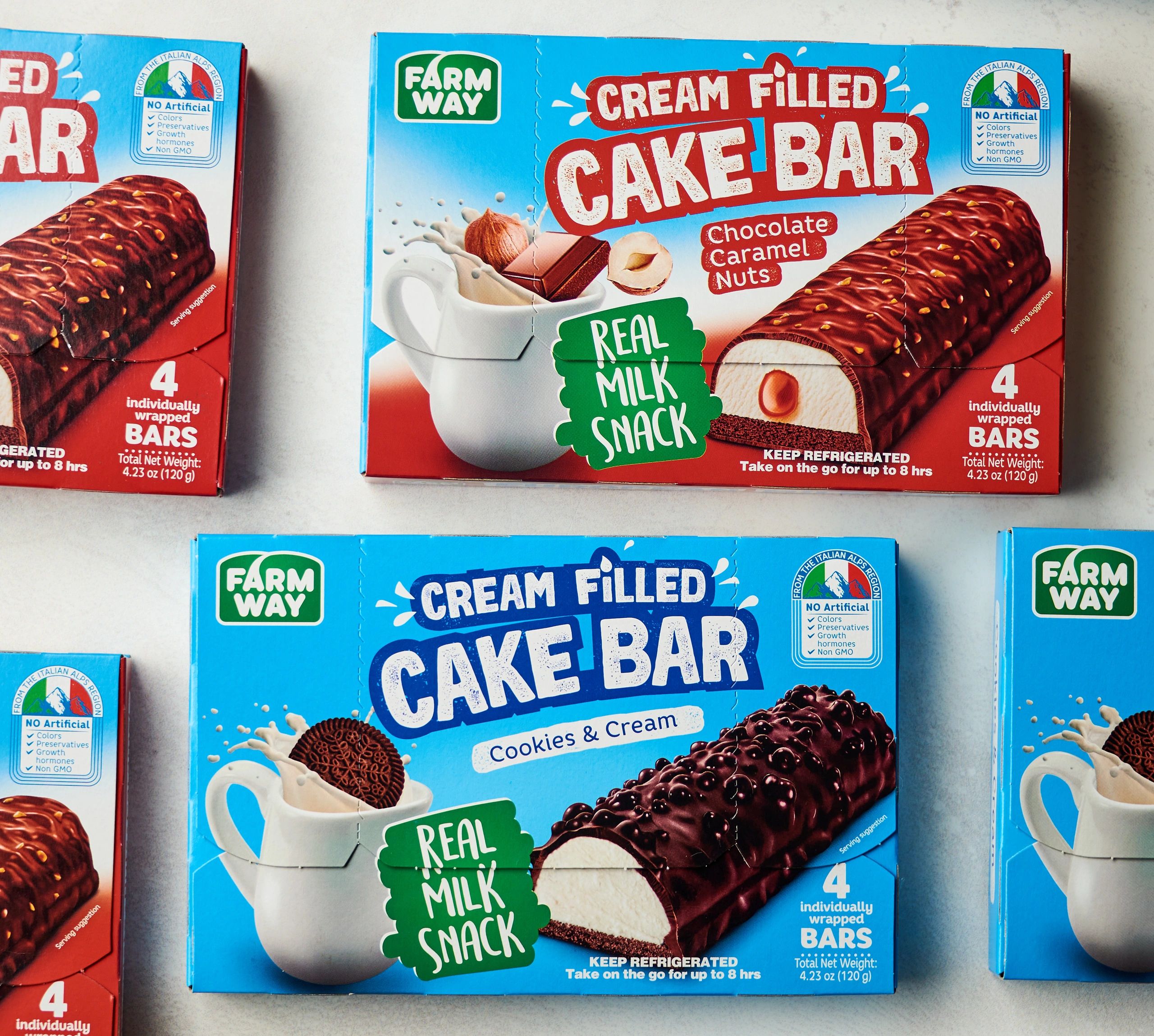 Cake Bar Premium Desserts - Cream Filled Cake Bar Dessert, Chocolate ...